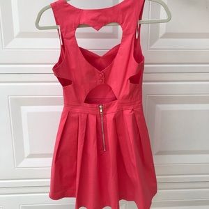 Dresses | Heart Cut Out Mini Dress | Poshmark